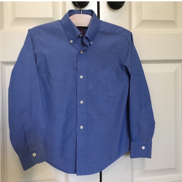 Brooks Brothers | Shirts & Tops | Brooks Brothers Boys Blue Noniron ...